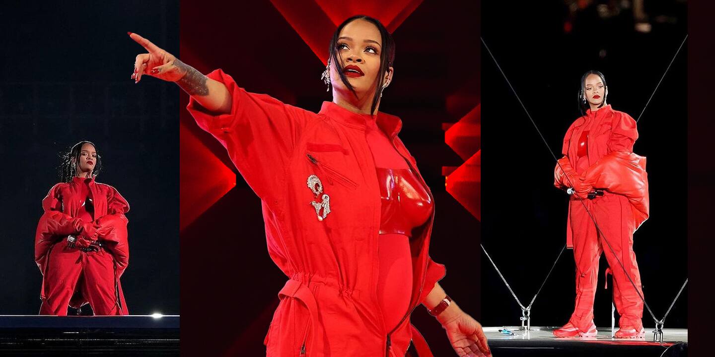 Know The Secrets Behind Rihanna’s All-Red Look At The Super Bowl ...