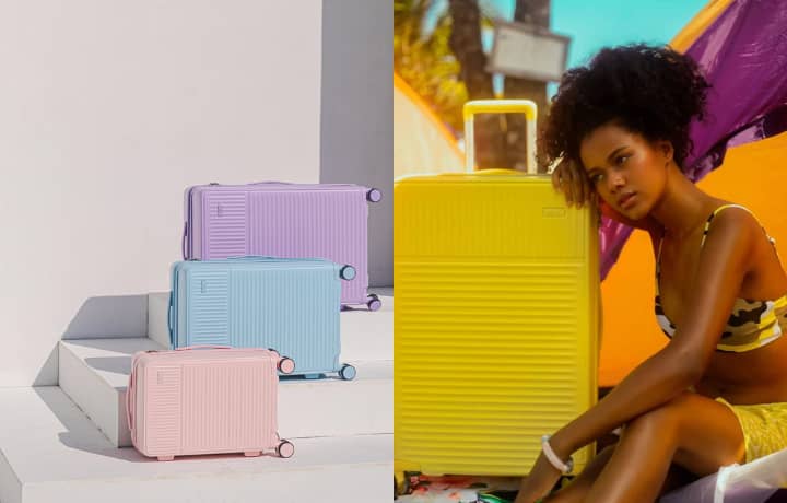 Travel In Style With This Lightweight Pastel Luggage That Won’t Break ...