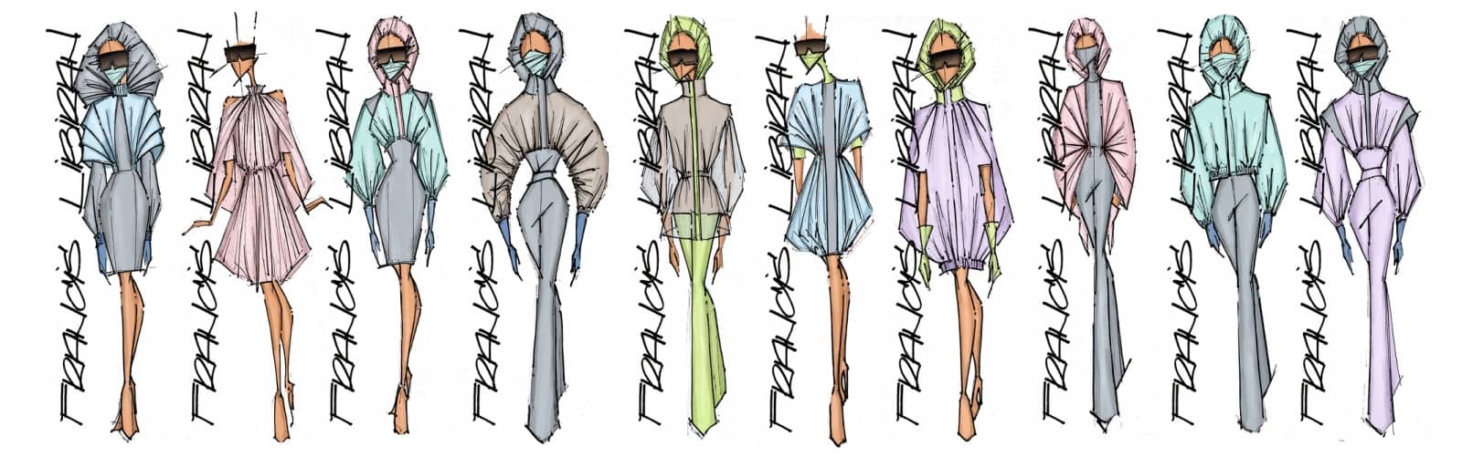 The ‘New Normal’ Look: Top Designers Sketch Stylish PPE Suits We Can ...