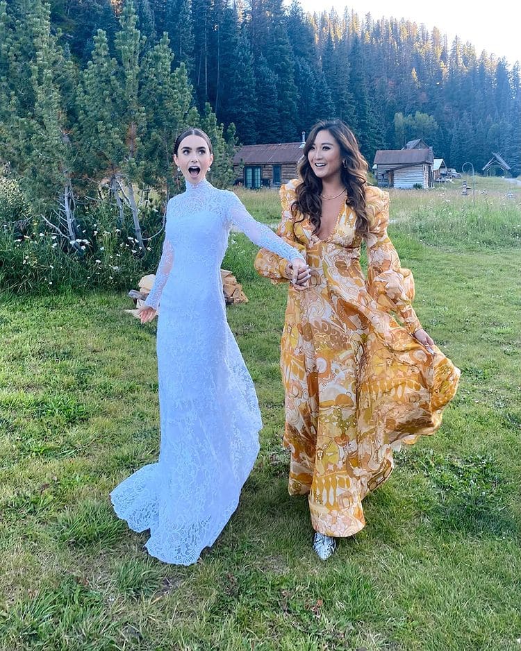 Lily Collins and Charlie McDowell Are Married, and Their Wedding Looked ...